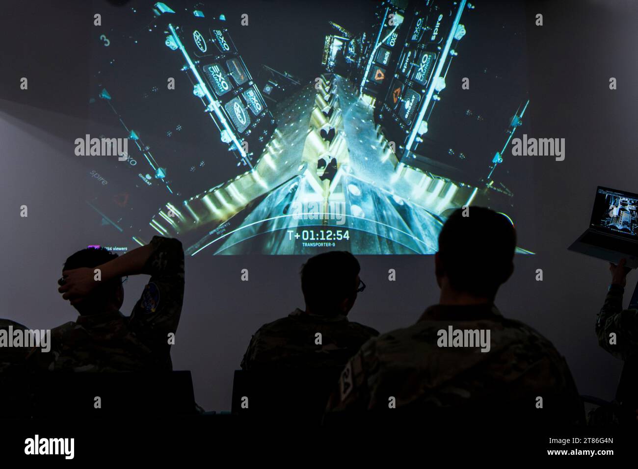 Colorado Springs, CO, USA. 11th Nov, 2023. Cadets watch the deployment ...