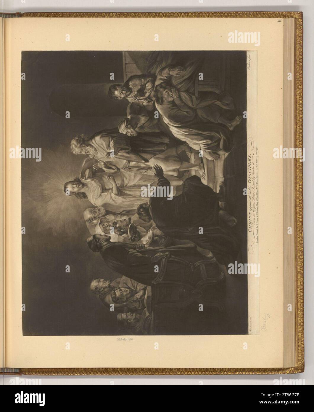 Robert Laurie (Engraver) The unbeliever Thomas. Skiing 1774 , 1774 ...