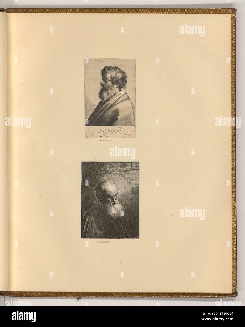 Jacob Louys (Engraver) St. Paul; Old man with a beard. etching 1620 ...