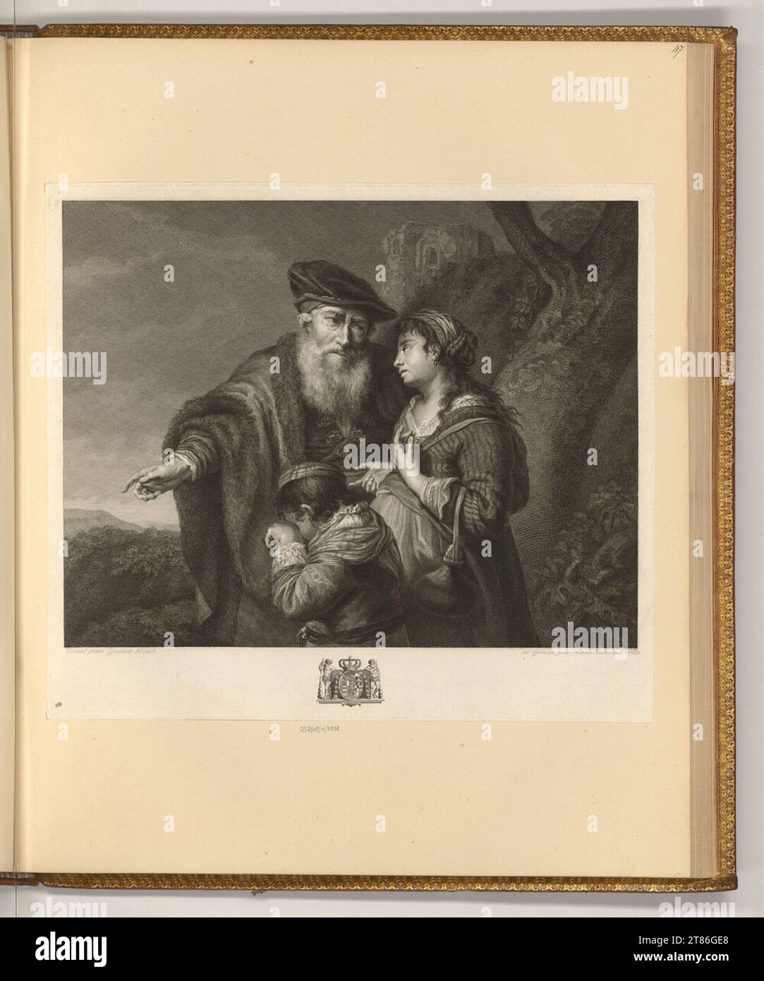 Meno Haas (Engraver) Agar and Abraham. Copper engraving, etching 1770 ...