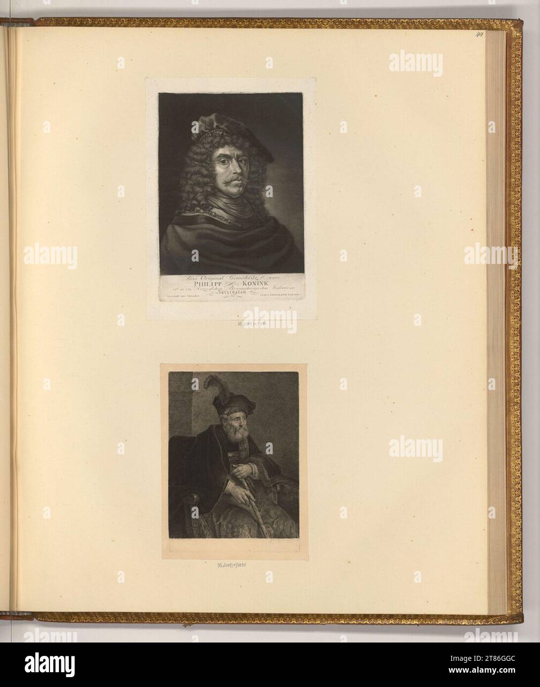 Carl Schroeder (Engraver) Portraits Philips Konck; Old man with a hat ...