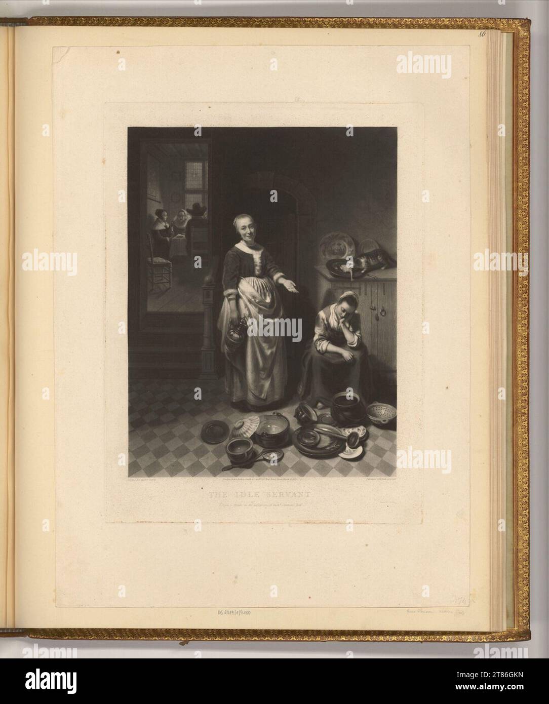 Thomas Goff Lupton The idle servant. Skiing 1829 , 1829 Stock Photo - Alamy