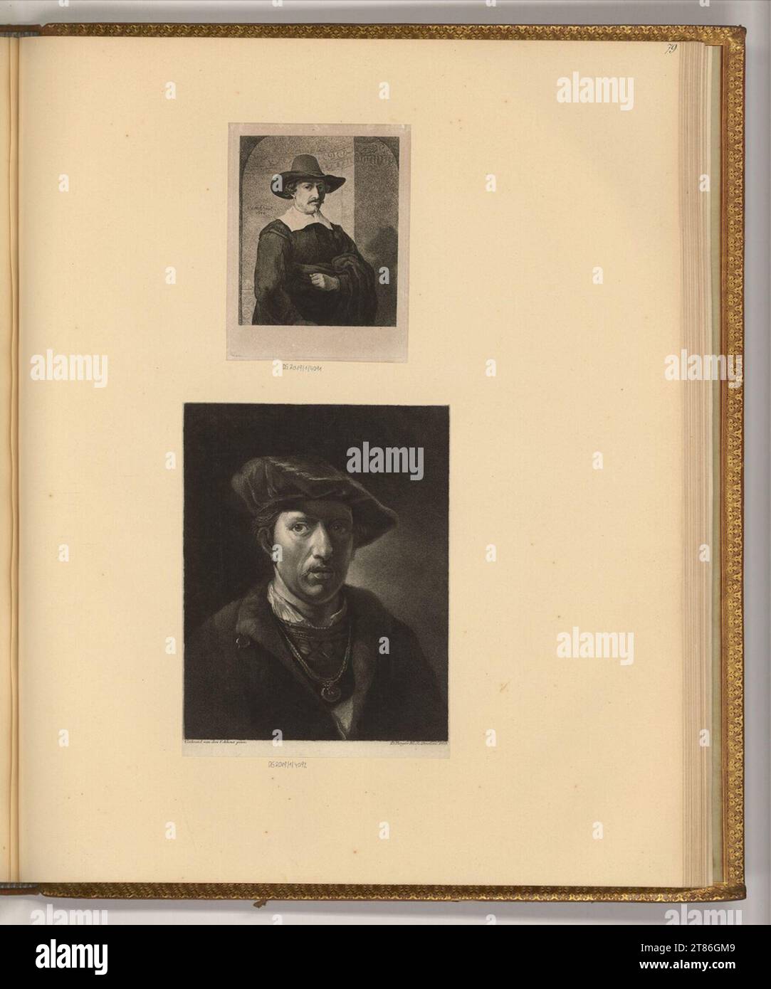 Johann Gottfried Abraham Frenzel (Engraver) Men's portraits. etching ...