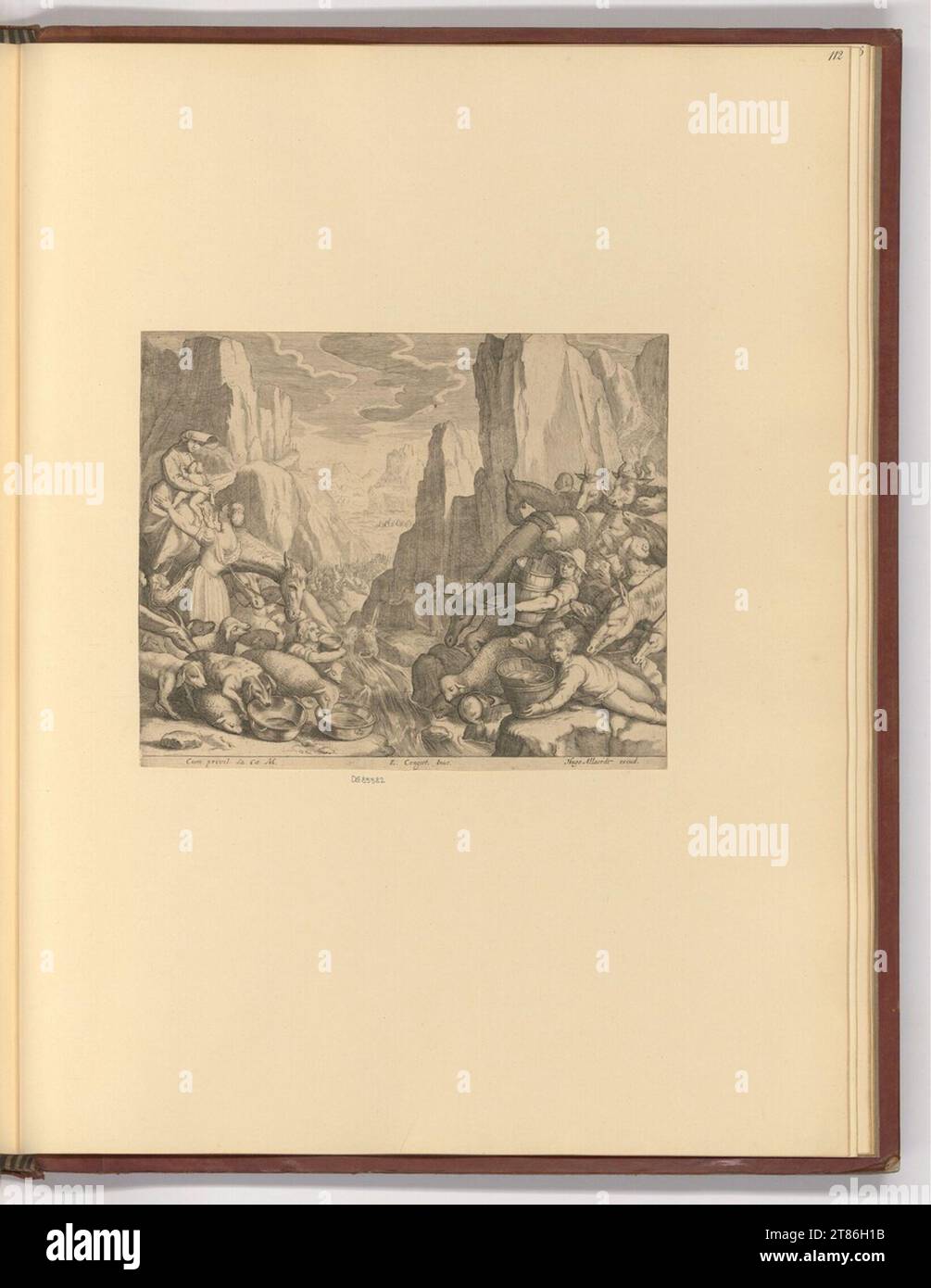 Gillis Coignet Moses soaked the Israelites in the desert. Copper ...