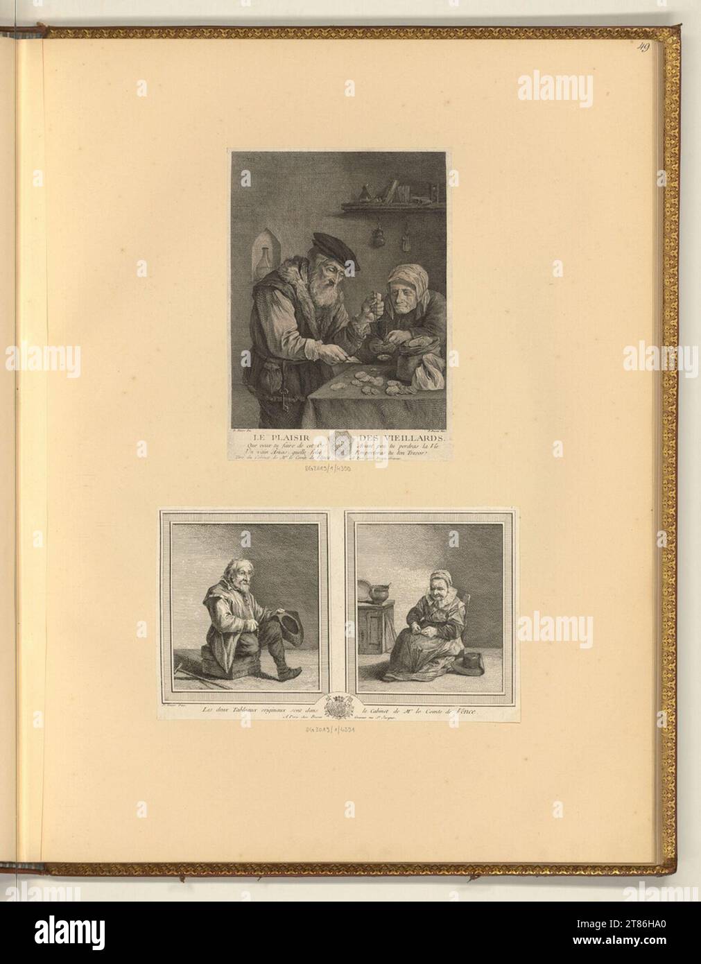 Pierre François Basan (Verleger in) Old man and woman weighing gold ...