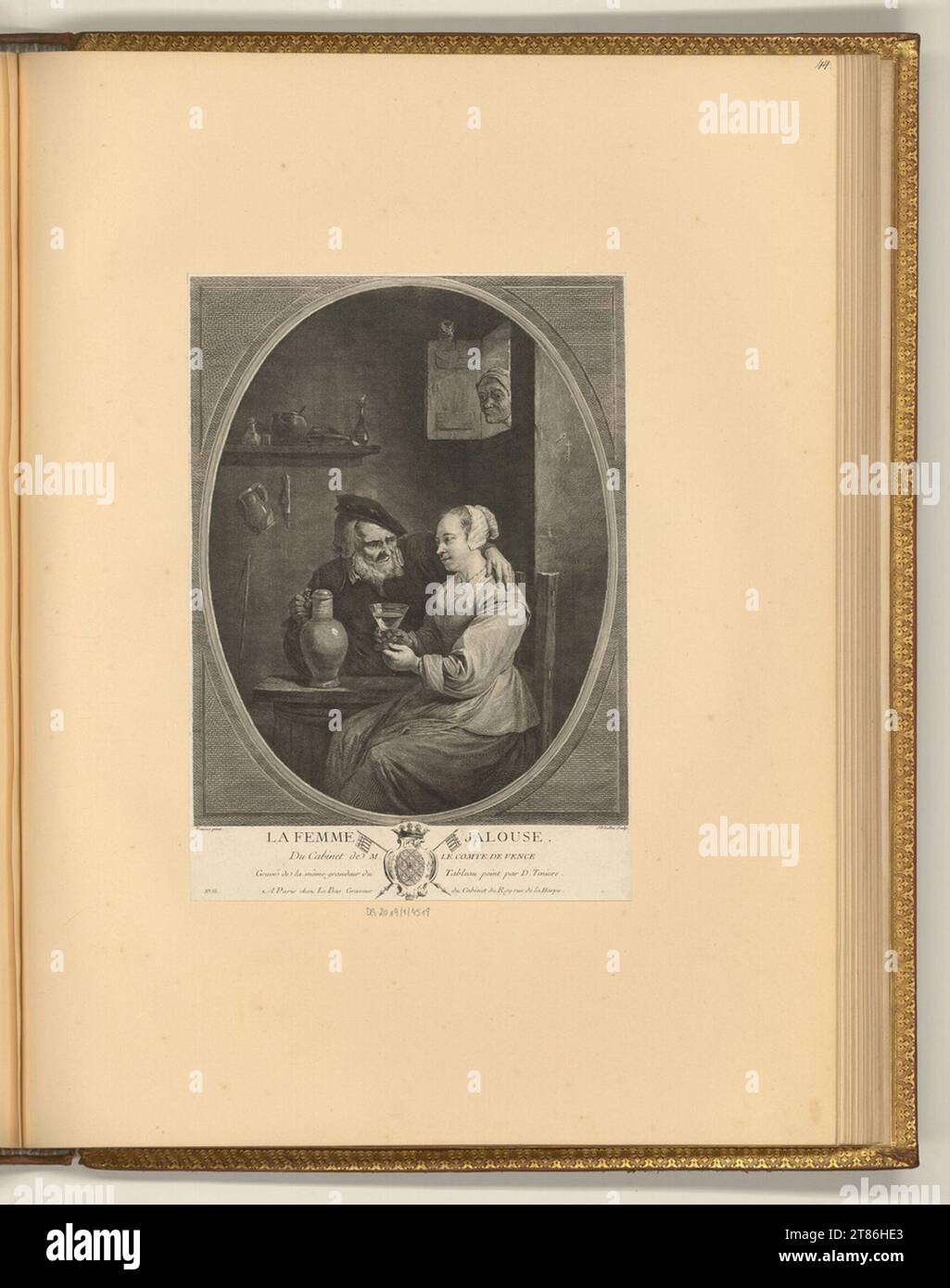 Jacques-Philippe Le Bas (Engraver) Old man and young girl, an old woman ...