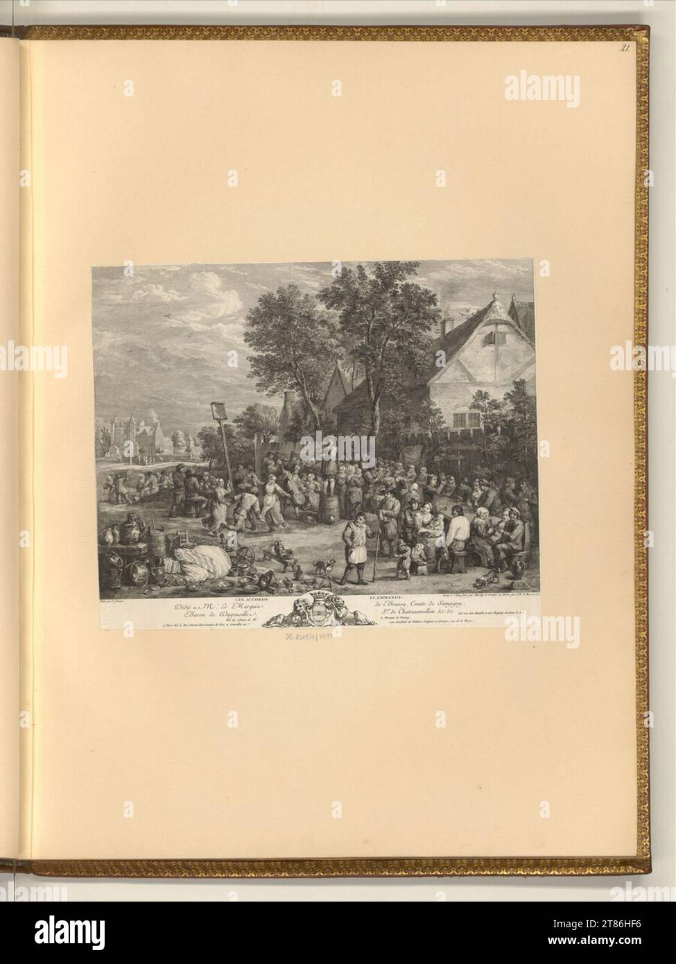 Jacques-Philippe Le Bas (Engraver) Flemish music. etching 1775 , 1775 ...