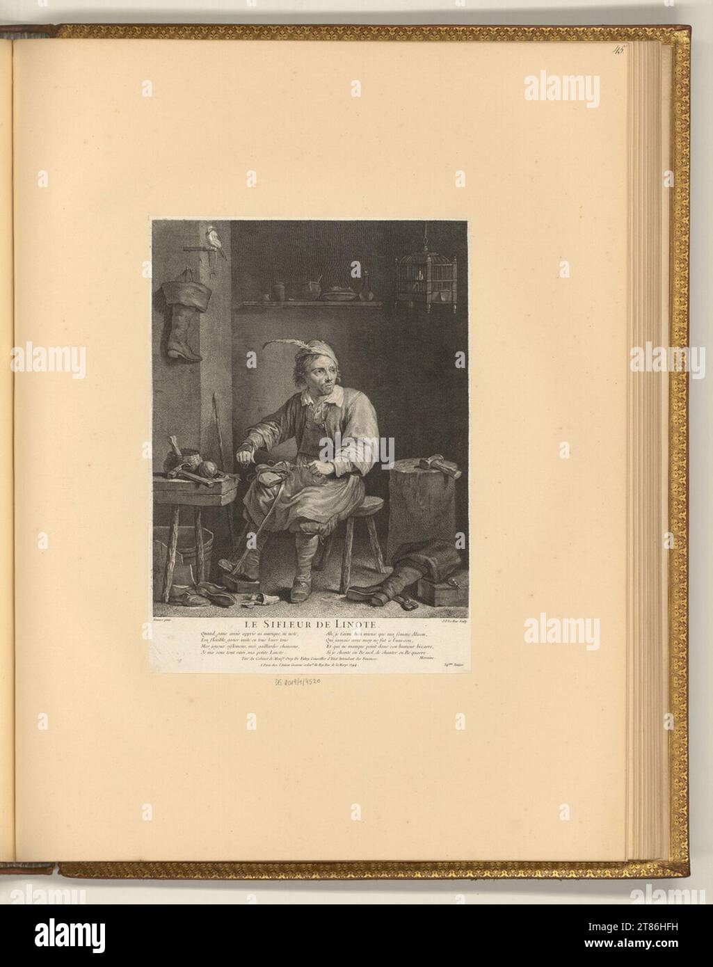 Jacques-Philippe Le Bas (Engraver) The shoemaker. etching 1744 , 1744 ...