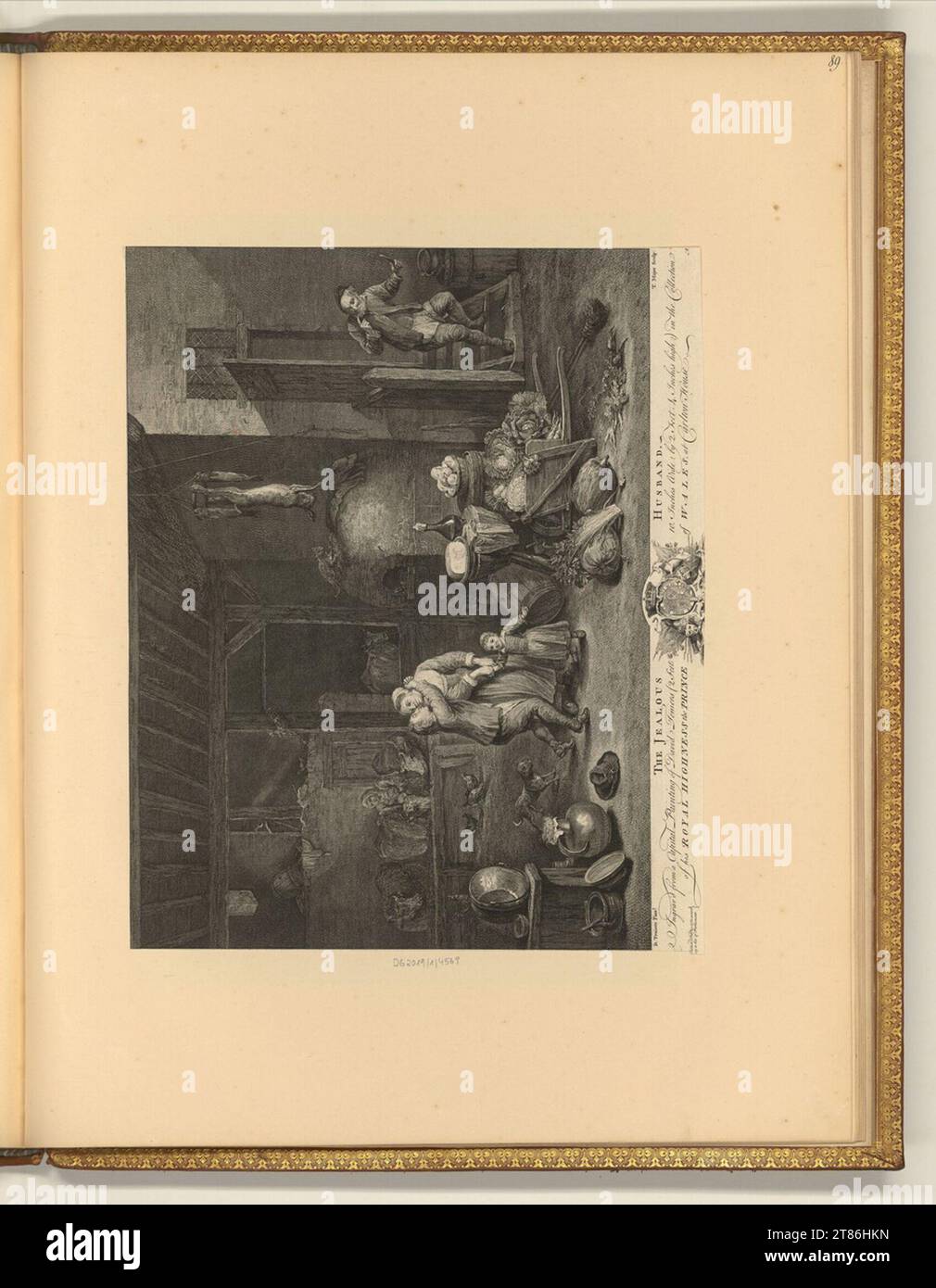 Thomas Major (Engraver) The jealous husband. etching 1750 , 1750 Stock ...