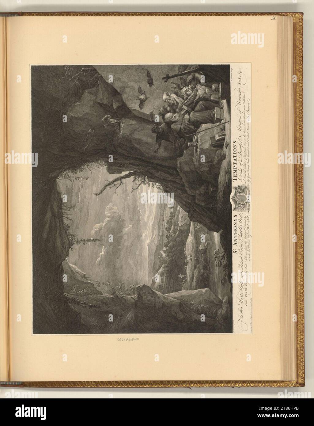 Luke Sullivan (Engraver) The temptation of St. Anthonius. etching 1751 ...