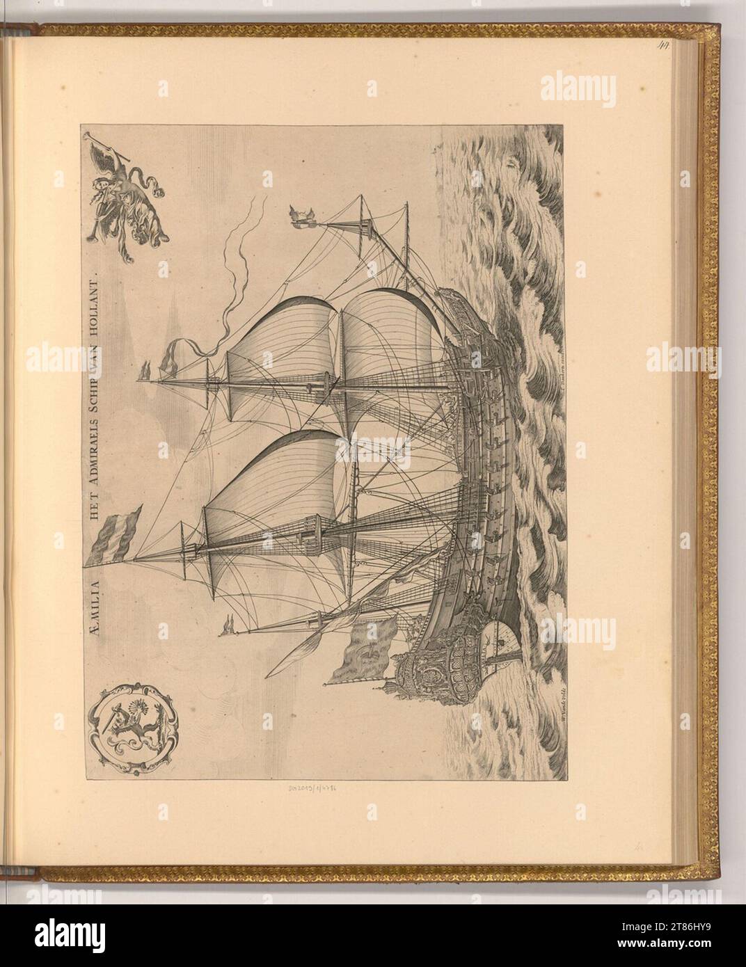 Willem van de Velde d. Ä. The flagship Aemilia (57-canon line ship ...