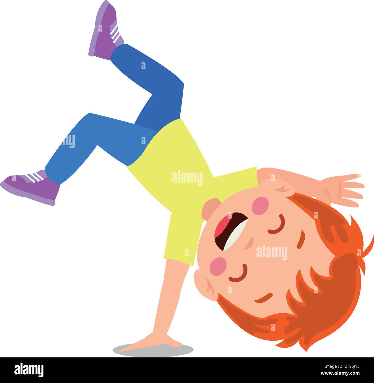 Jumping kids. Happy funny children playing and jumping in different ...