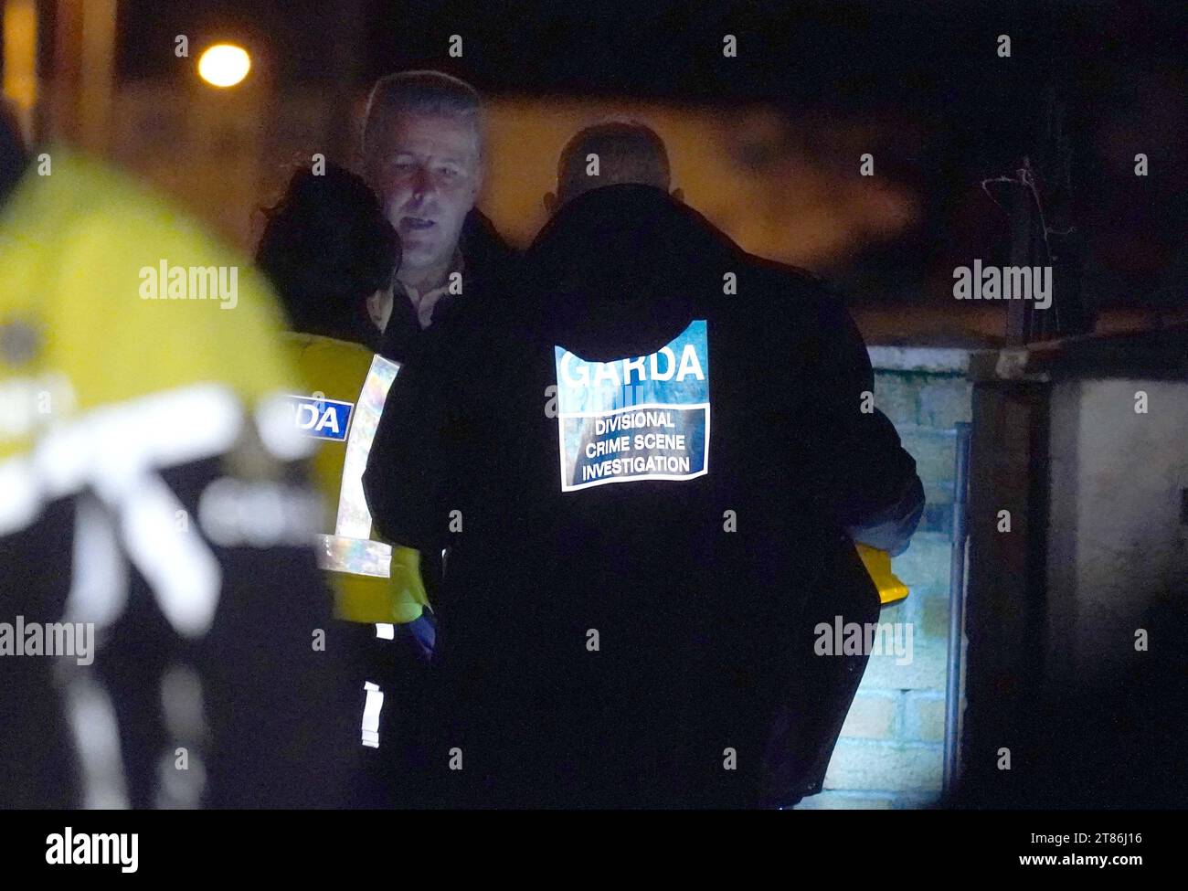 The scene in Finglas, north Dublin, after a male was shot and injured ...