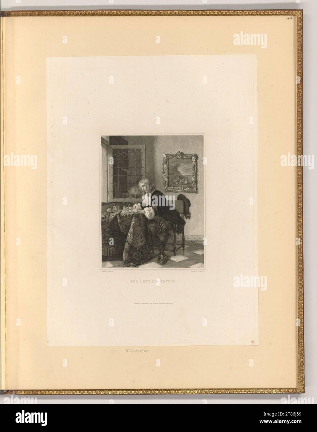 John Burnet (Engraver) The letter writer. etching 1800-1868 , 1800/1868 ...