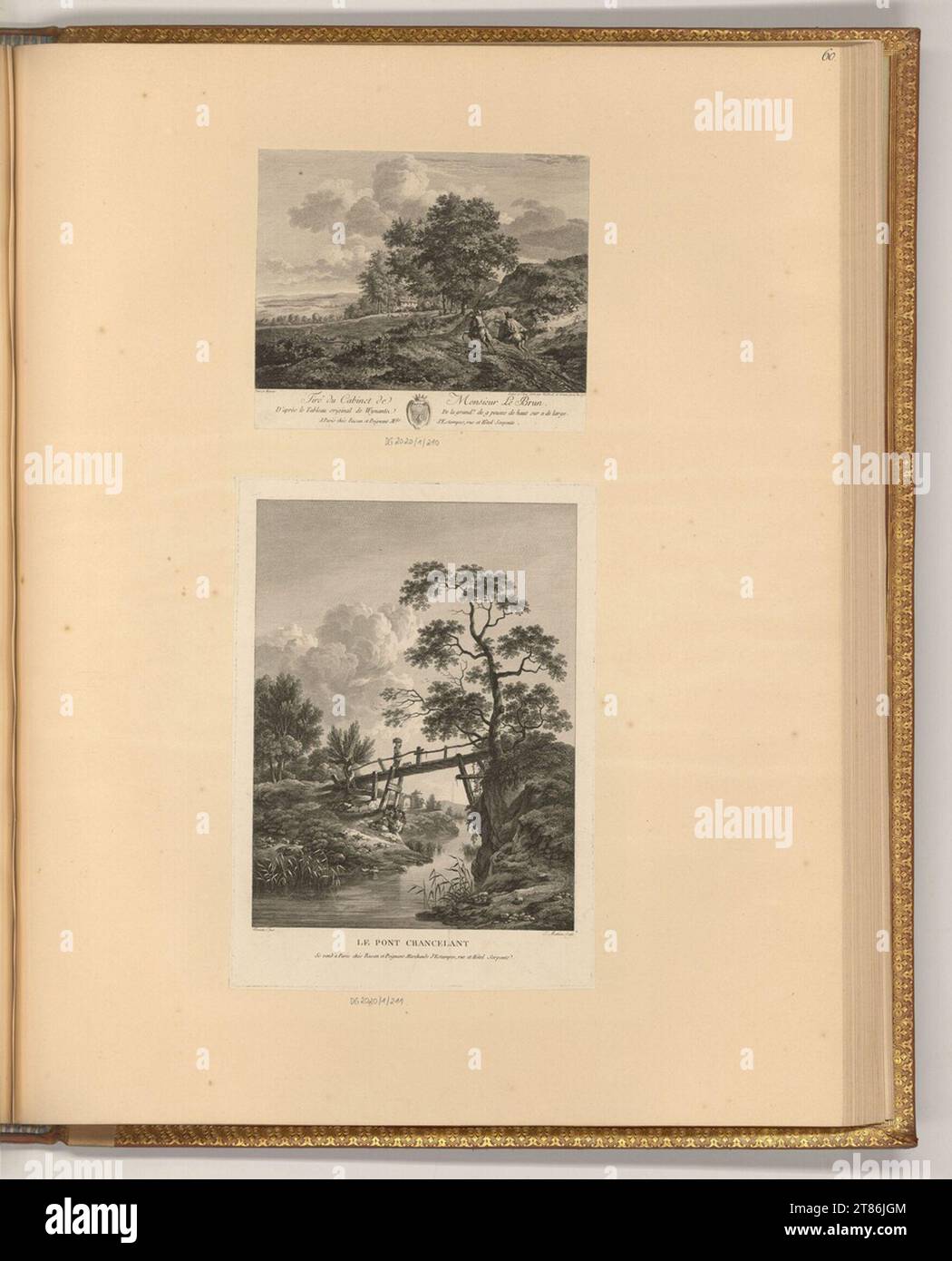 Carl Wilhelm Weisbrod (Radierer in) Landscape with two riders; River ...