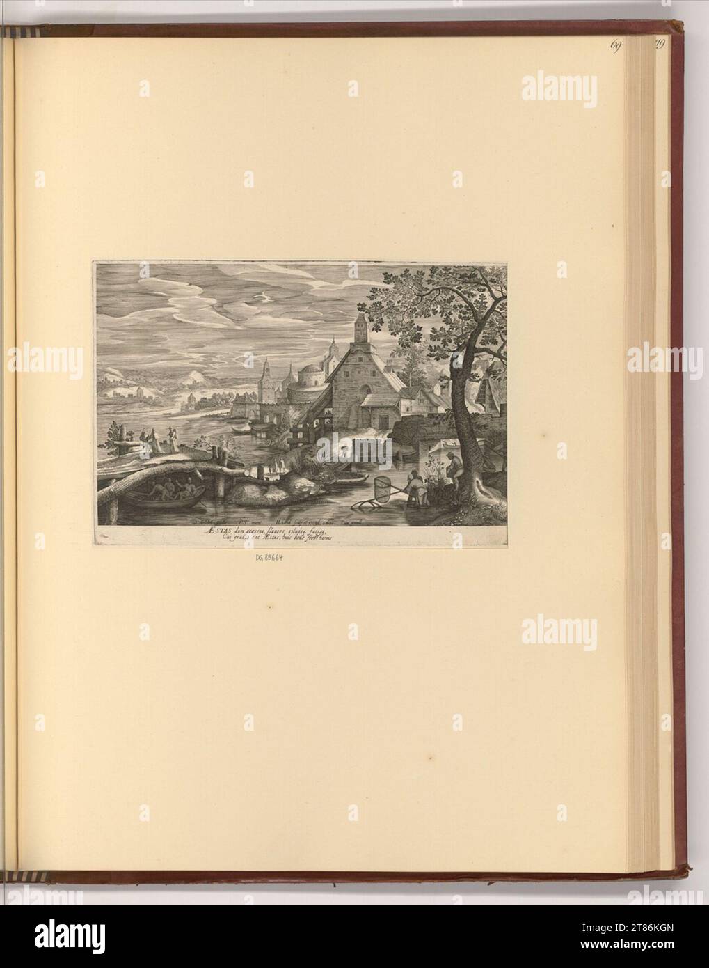 Hendrik Hondius der Ältere (Engraver) Summer. etching 1601 , 1601 Stock ...