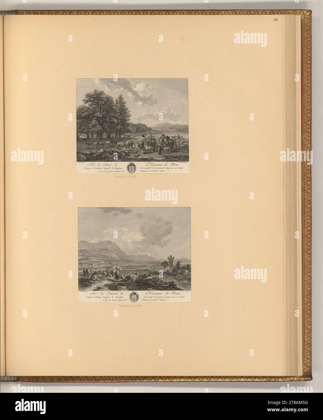 Robert Daudet (Engraver) Landscapes: Schäfer drives animals into the ...