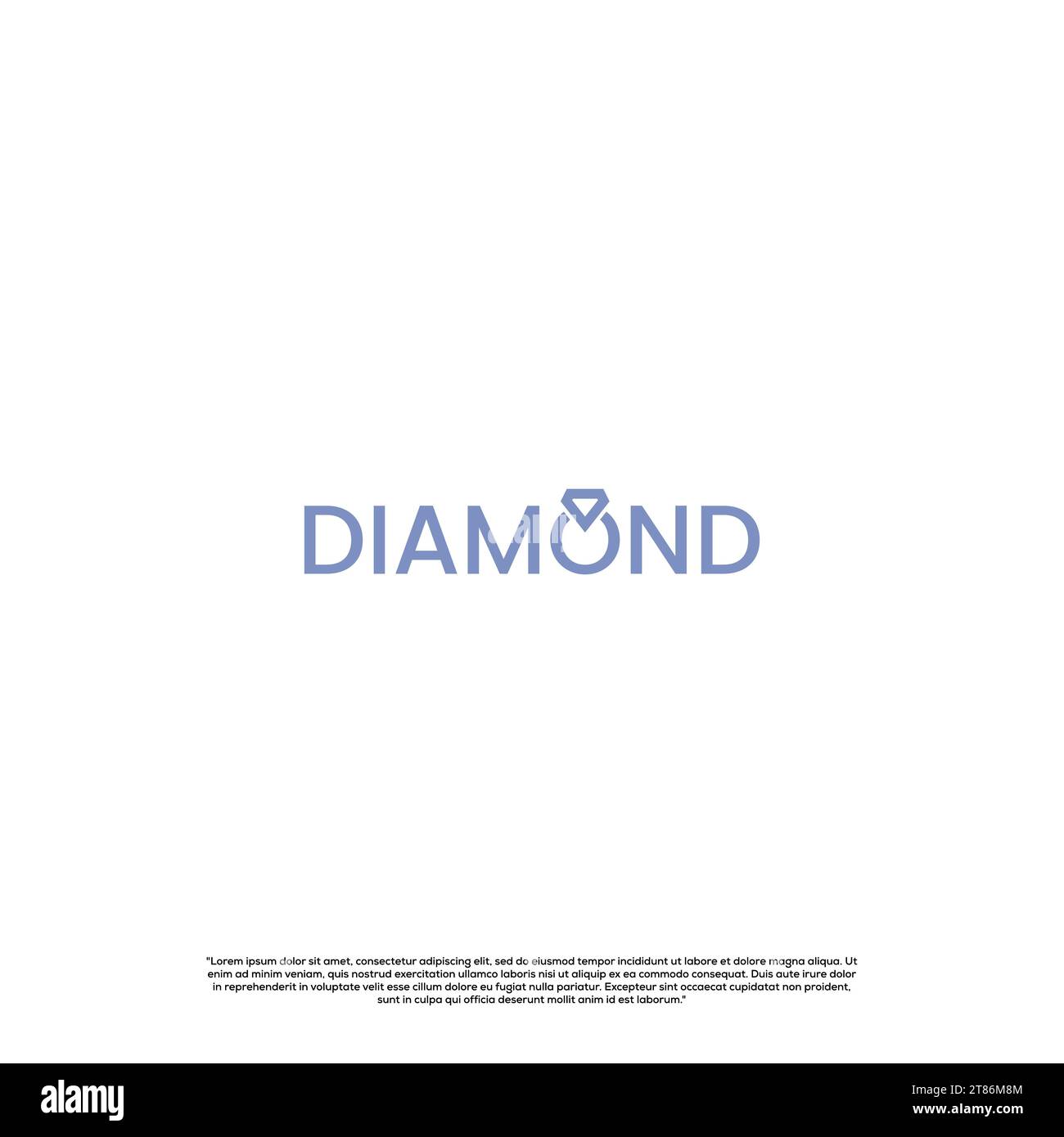 the word diamond, with a diamond icon on the letter O that forms like a ...