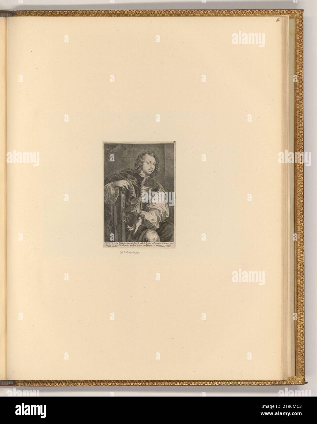 Coenradus Lauwers (Engraver) Portrait Peeter van Bredael. Copper ...
