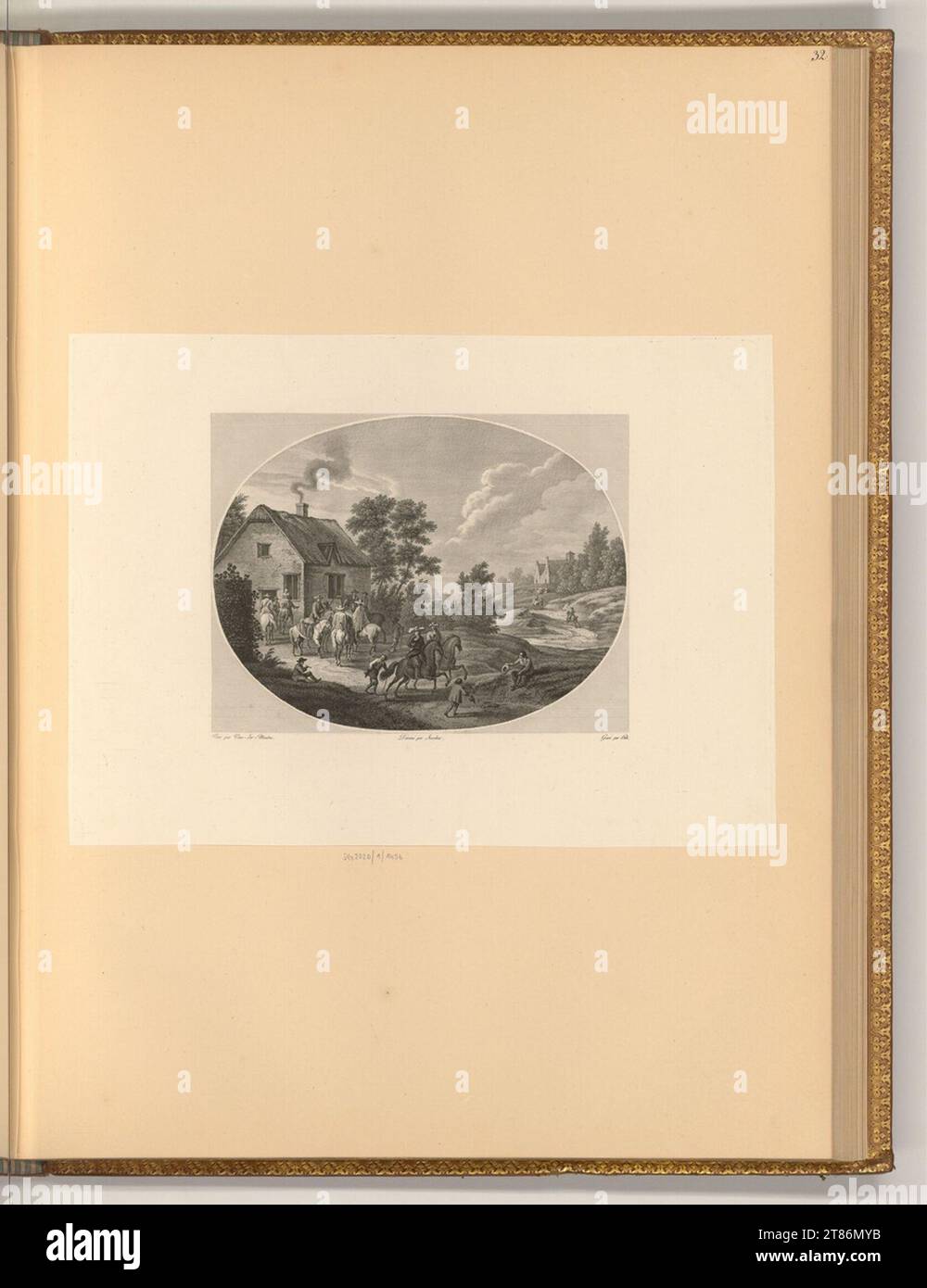 Abraham Jacobsz. Hulk (Engraver) Landscape with cavalry. etching 1803 ...