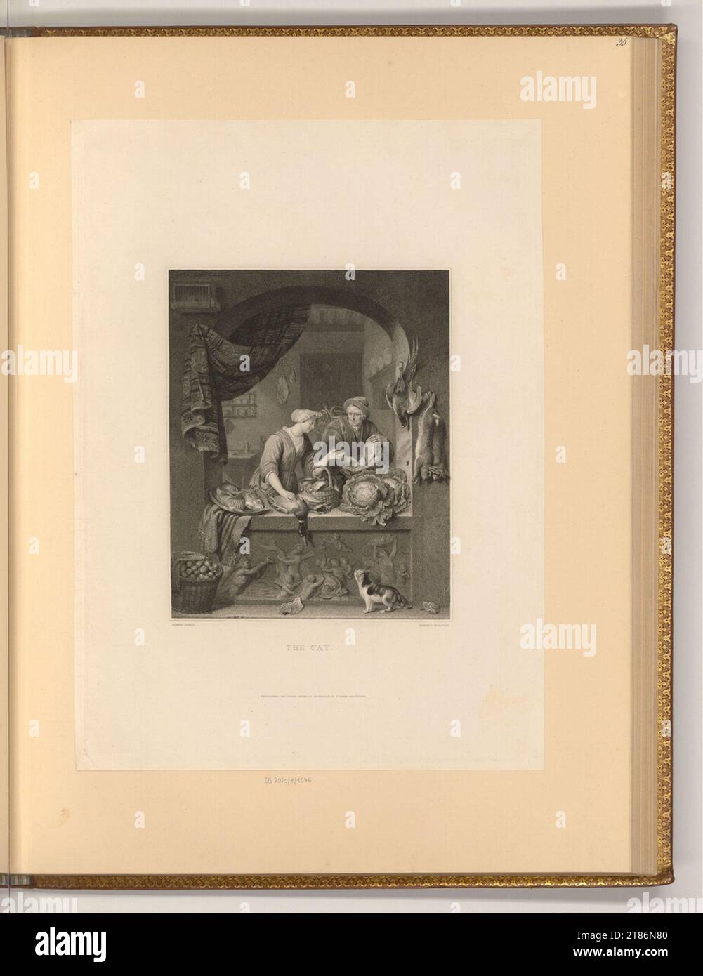 John Burnet (Engraver) The cat. Copper engraving, etching 1813 , 1813 ...