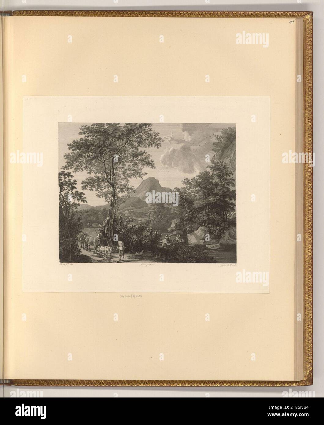 Christian Friedrich Traugott Duttenhofer (Engraver) Mountain landscape ...