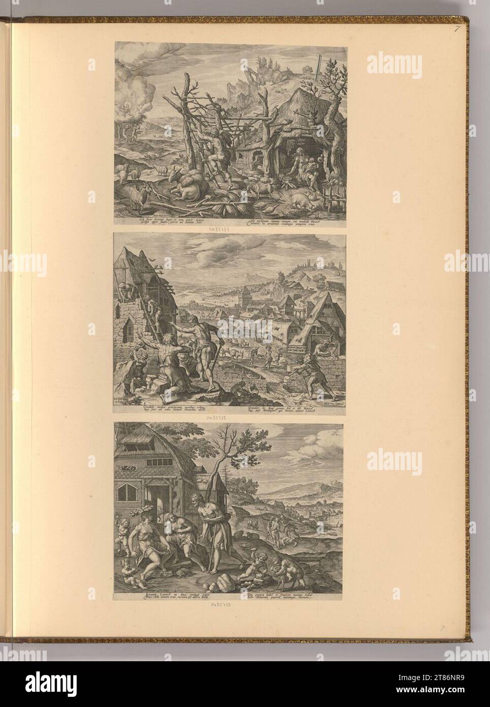 Johann Sadeler d. Ä. (Engraver) Scenes from the Genesis. Copper ...