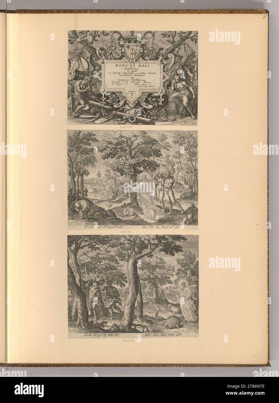 Johann Sadeler d. Ä. (Engraver) Scenes from the Genesis. Copper ...