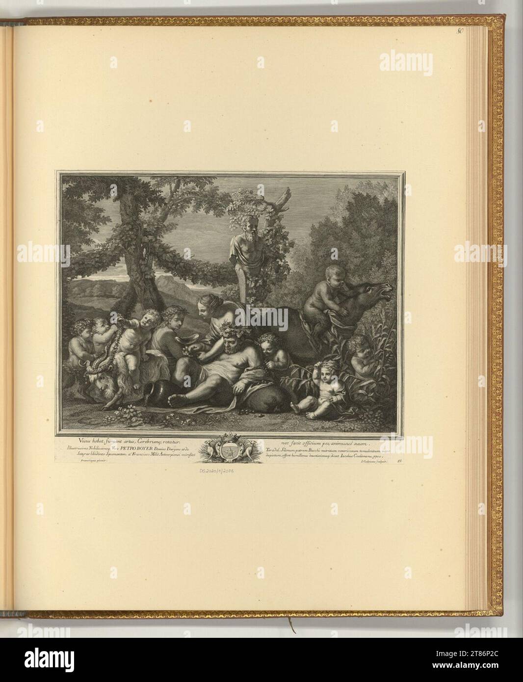 Jacob Coelemans (Engraver) Bacchusfest. Copper engraving, etching 1700 ...