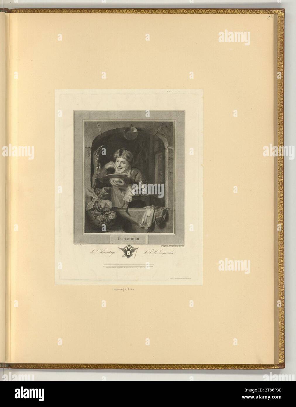 Joseph Saunders (Engraver) The beard cutter. Copper engraving, etching ...