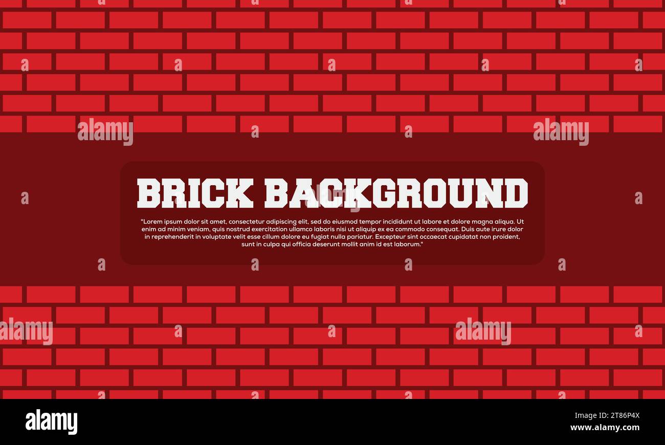 Backgrounds red clay brick wall Stock Vector Images - Alamy