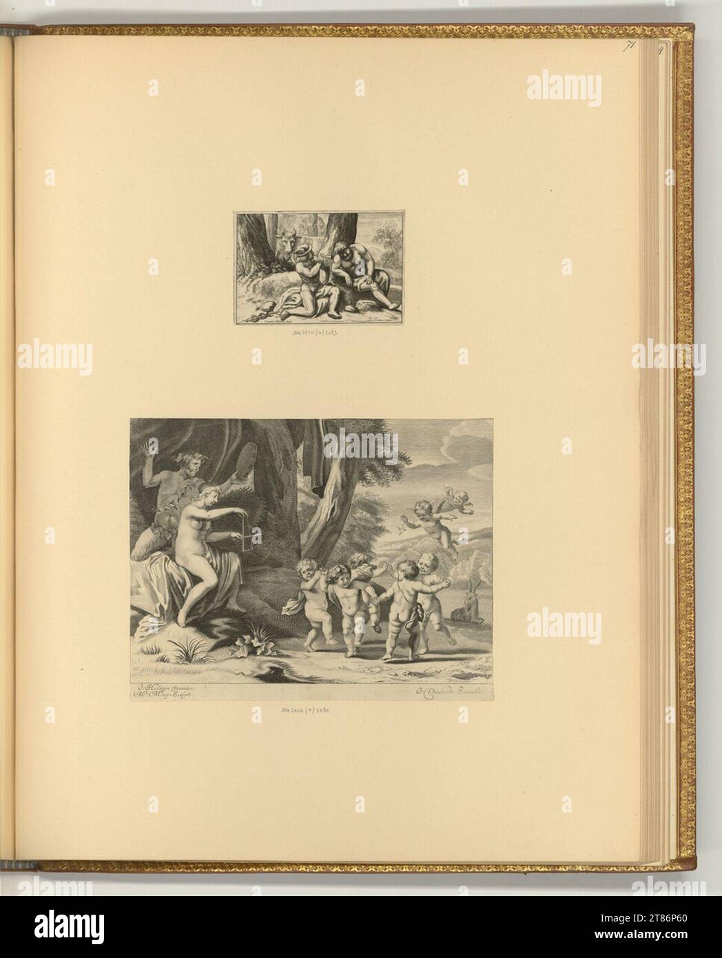 Cornelis Danckerts I (Verleger in) Mercury and Argus; Satyr, nymph ...