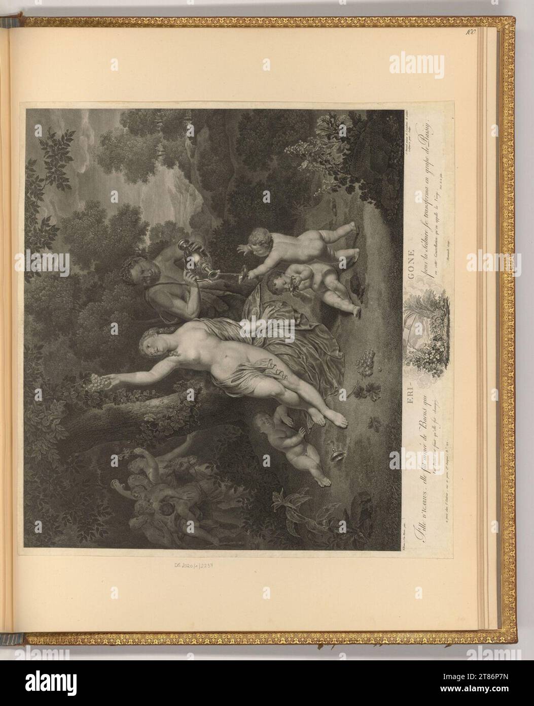 Jean Baptiste Massard (Engraver) Erigone. etching 1750-1815 , 1750/1815 ...