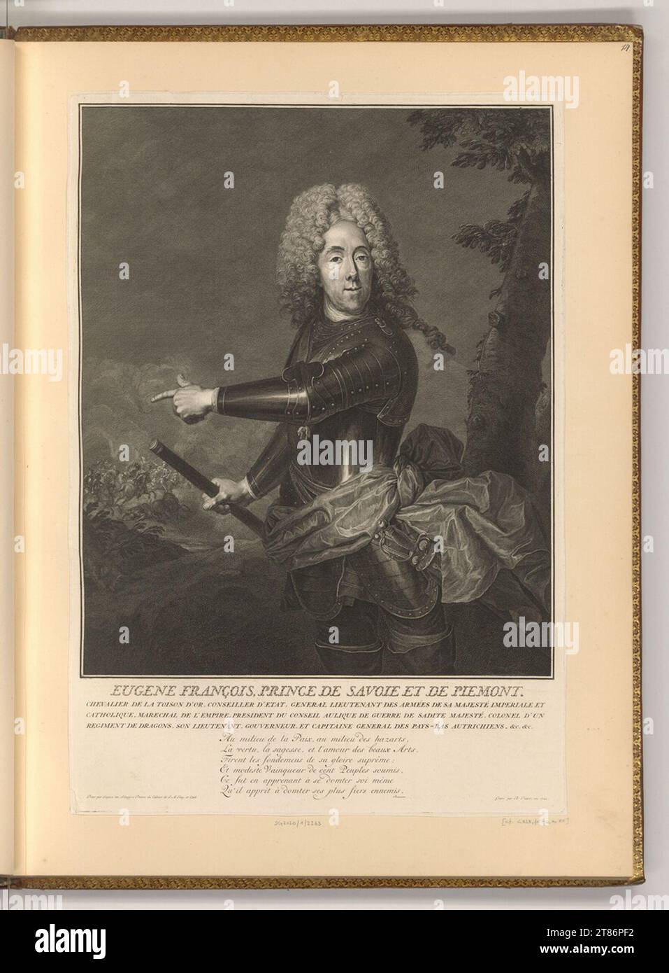 Bernard Picart (Engraver) Portrait Eugen of Savoy. Copper engraving ...