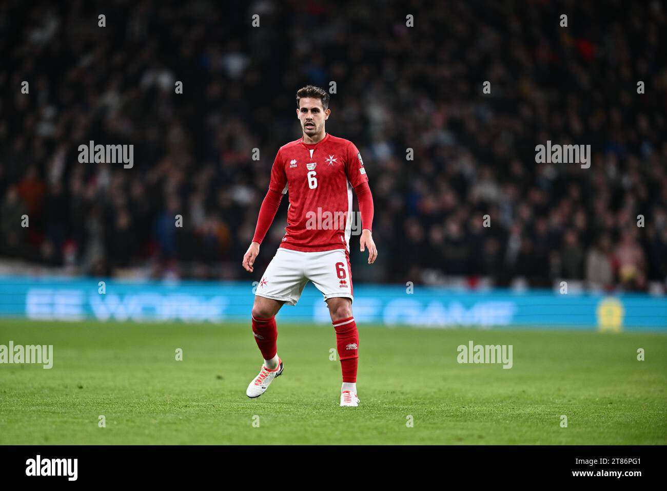 LONDON, ENGLAND - November 17: Matthew Guillaumier of Malta during the ...