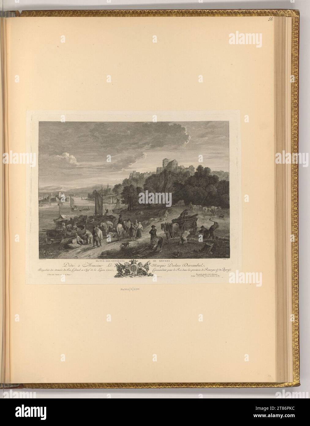 Jacques-Philippe Le Bas (Engraver) View by Bruges. etching 1727-1783 ...