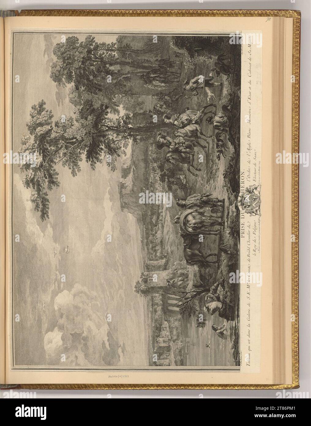 Jacques-Philippe Le Bas (Engraver) Taking heron. etching 1745 , 1745 ...