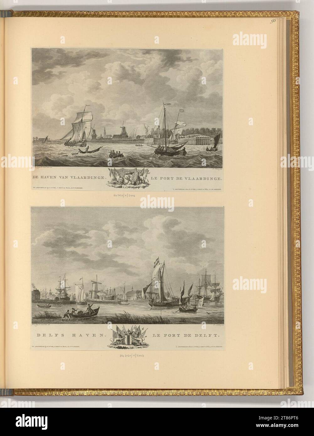 Matheus de Sallieth (Engraver) The port of Vlaardingen; The port of ...