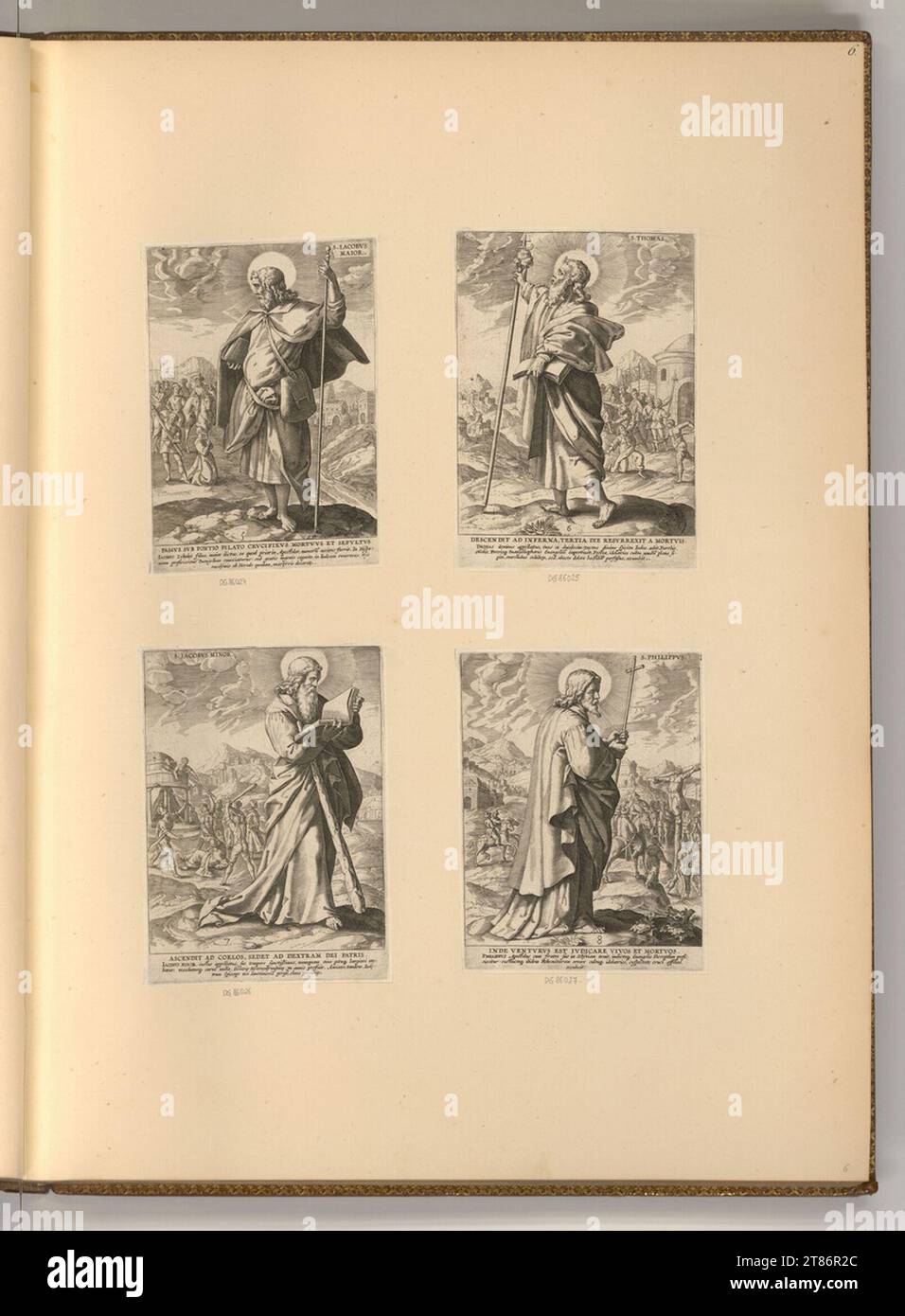 Antonie Wierix II (Engraver) Apostle. Copper engraving print 1585 ...