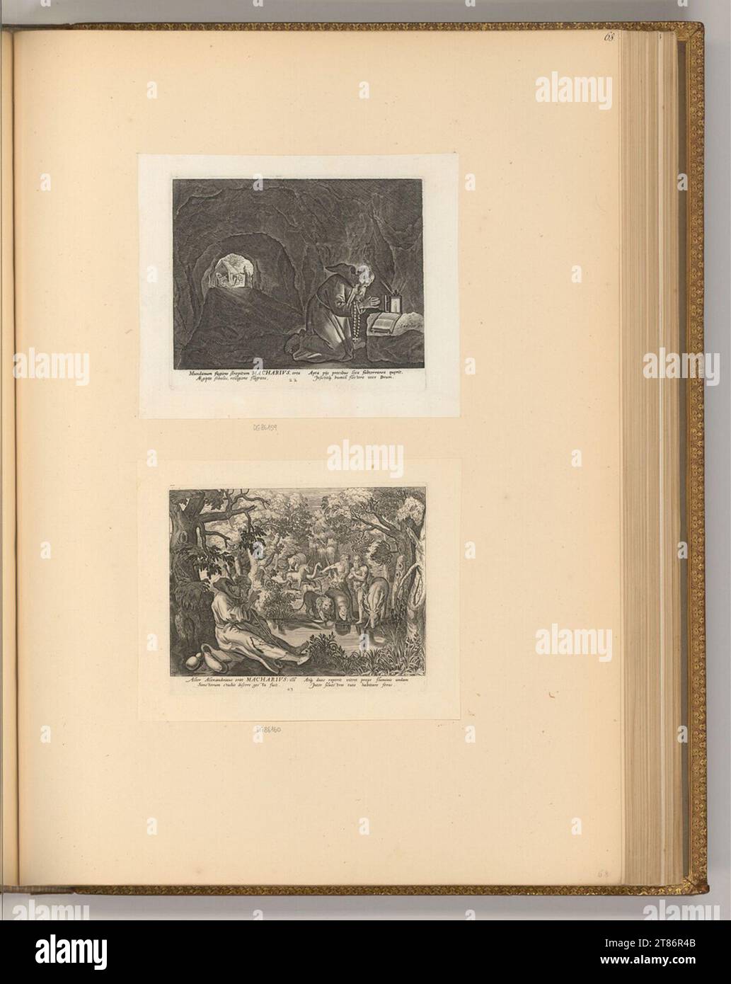 Johann Sadeler d. Ä. Macharius. Copper engraving print 17. Century ...