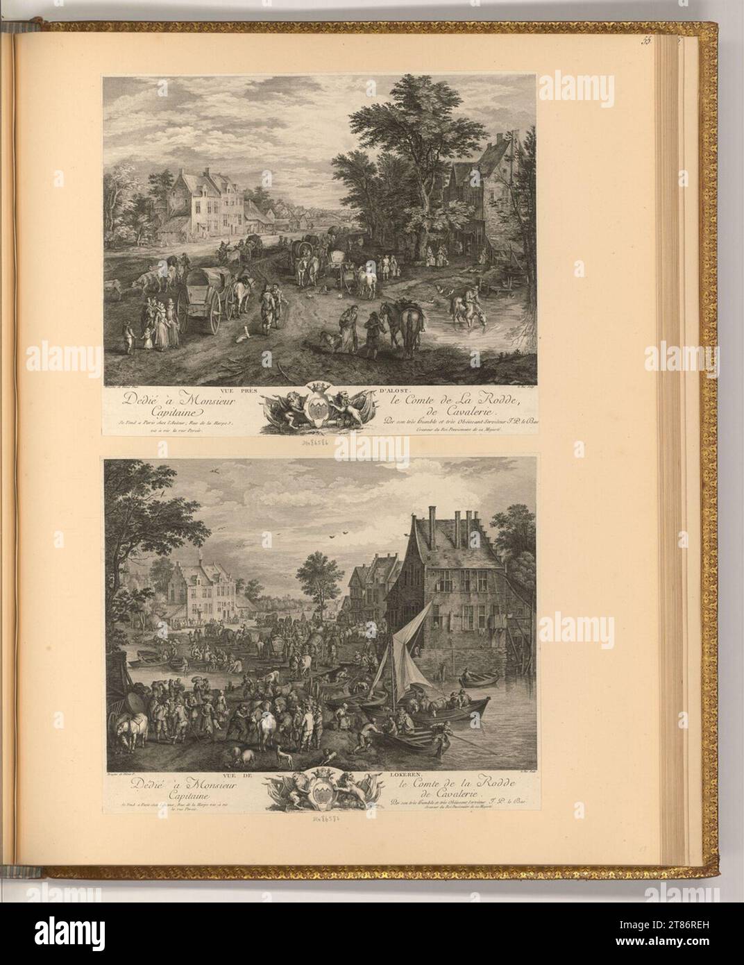 Jacques-Philippe Le Bas (Engraver) View of the area of Aalst; View of ...