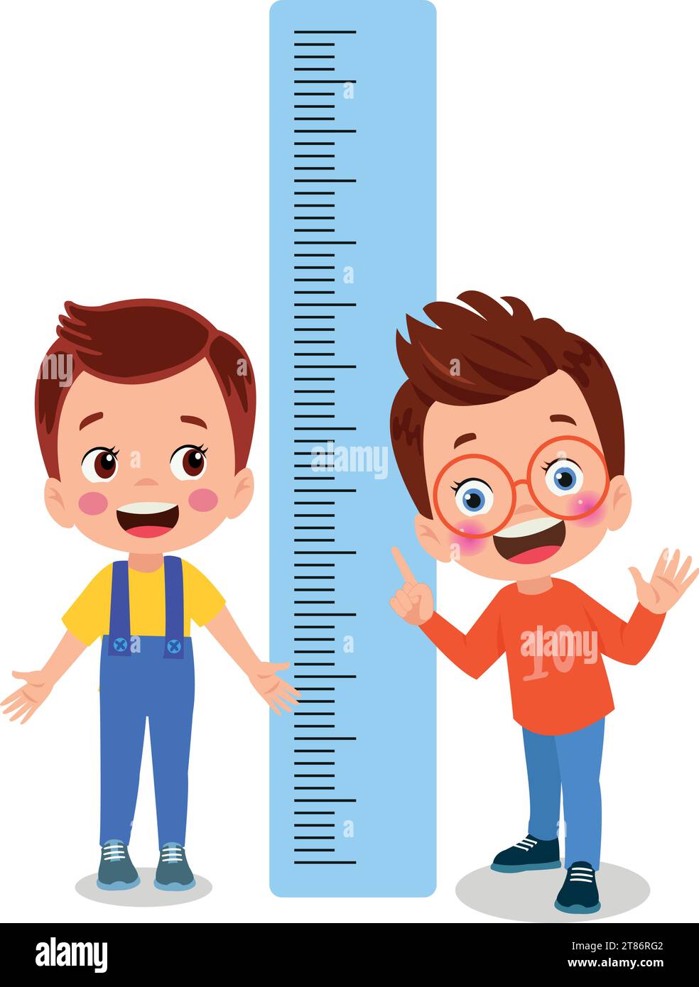 Height Measure For Little Children Stock Vector Image & Art - Alamy