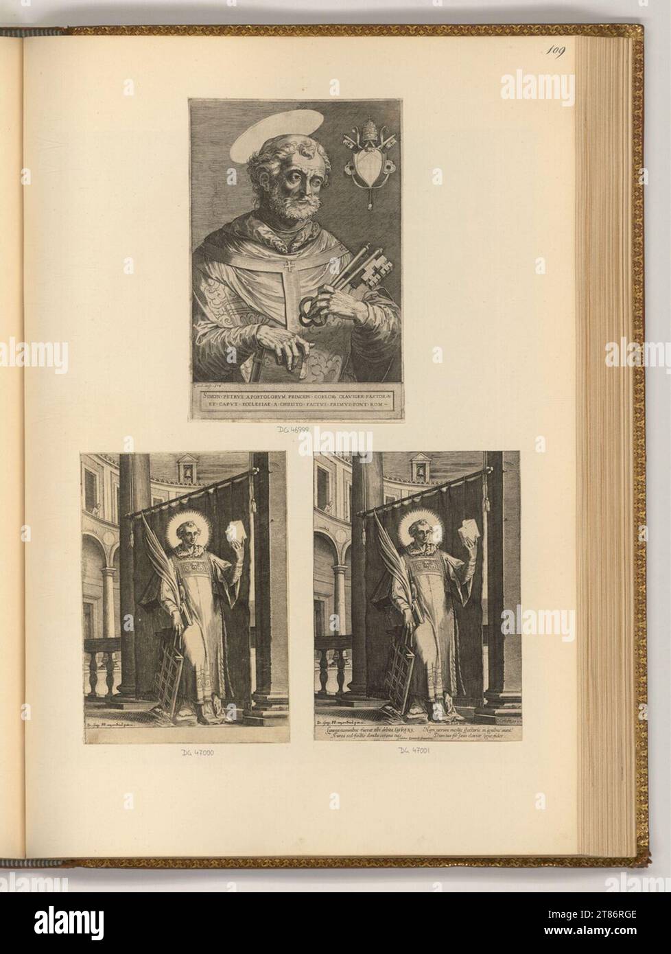 Cornelis Cort (Engraver) Hi. Peter; Hi. Lawrence. Copper engraving ...