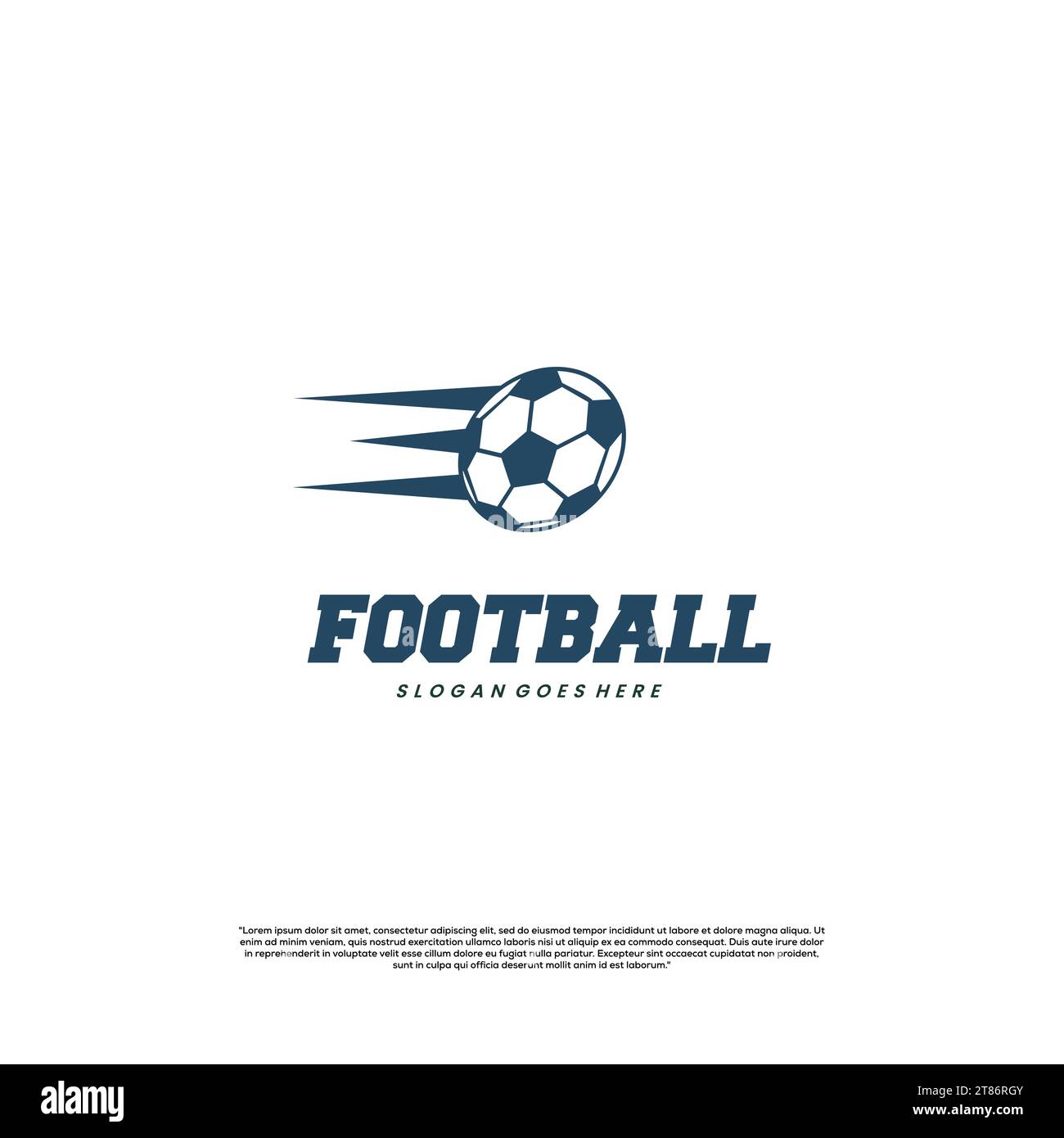 fast ball logo design on isolated background, fly football logo design ...