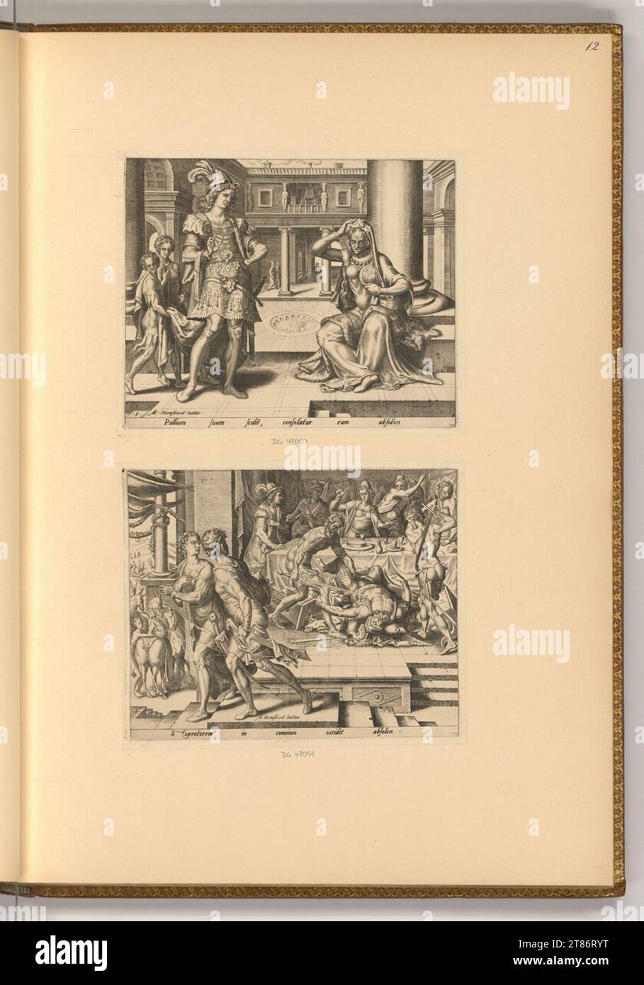 Philipp Galle (Engraver) The story of Tamar and Amnon. Copper engraving ...