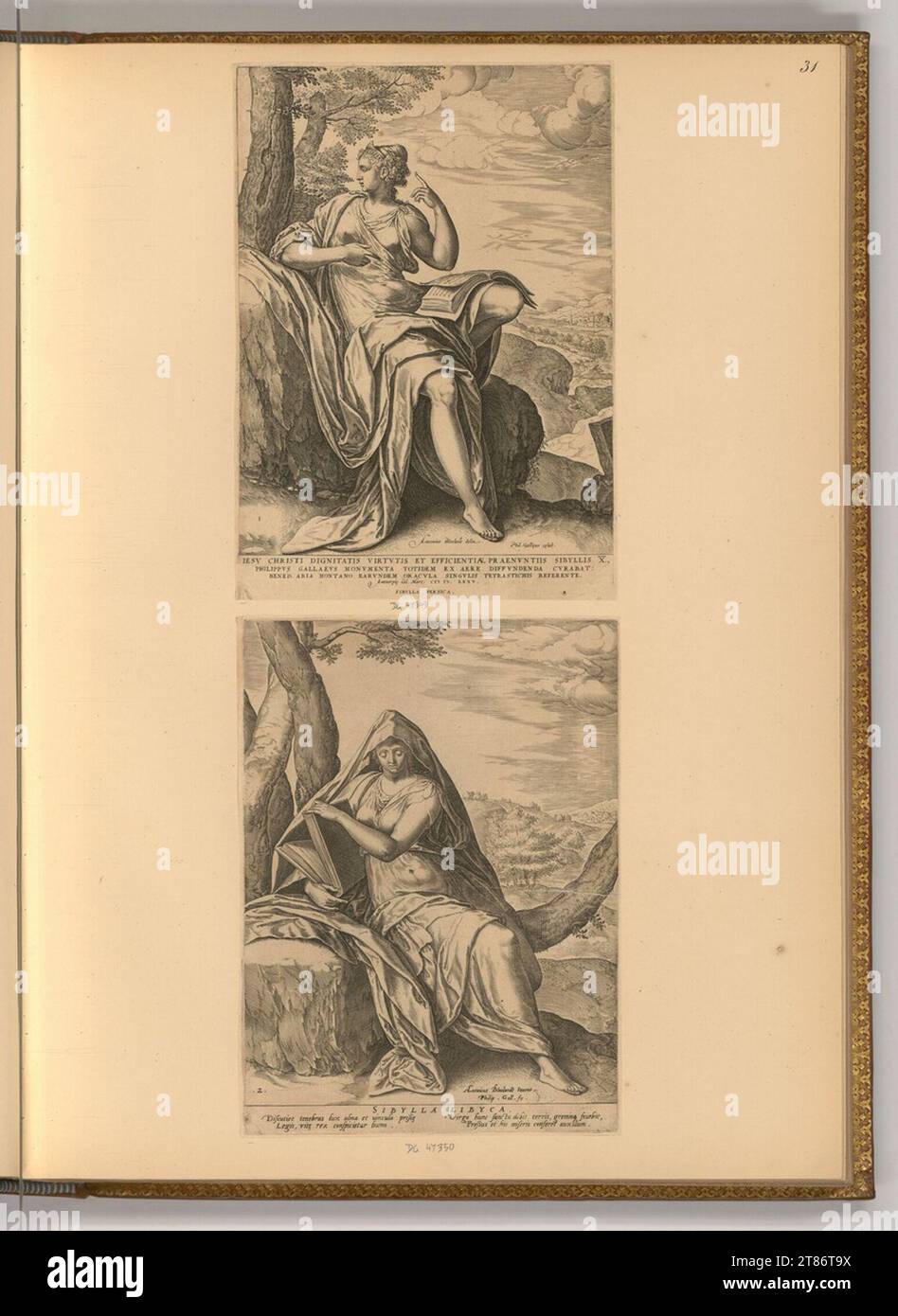 Philipp Galle (Engraver) Sibyllen. Copper engraving print 1575 , 1575 ...