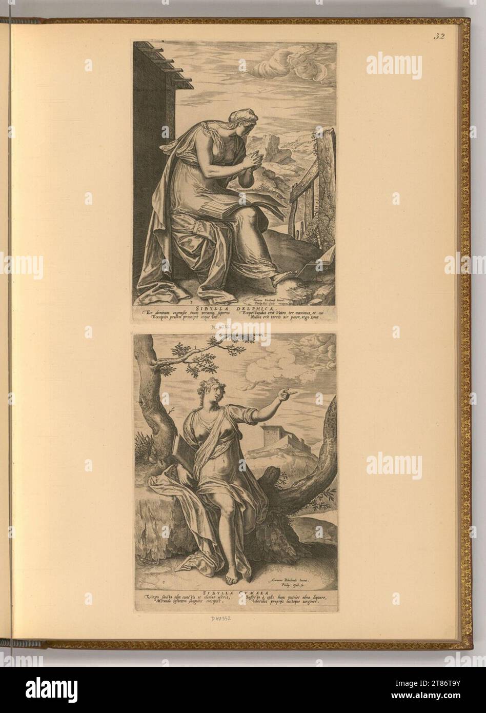 Philipp Galle (Engraver) Sibyllen. Copper engraving print 1575 , 1575 ...