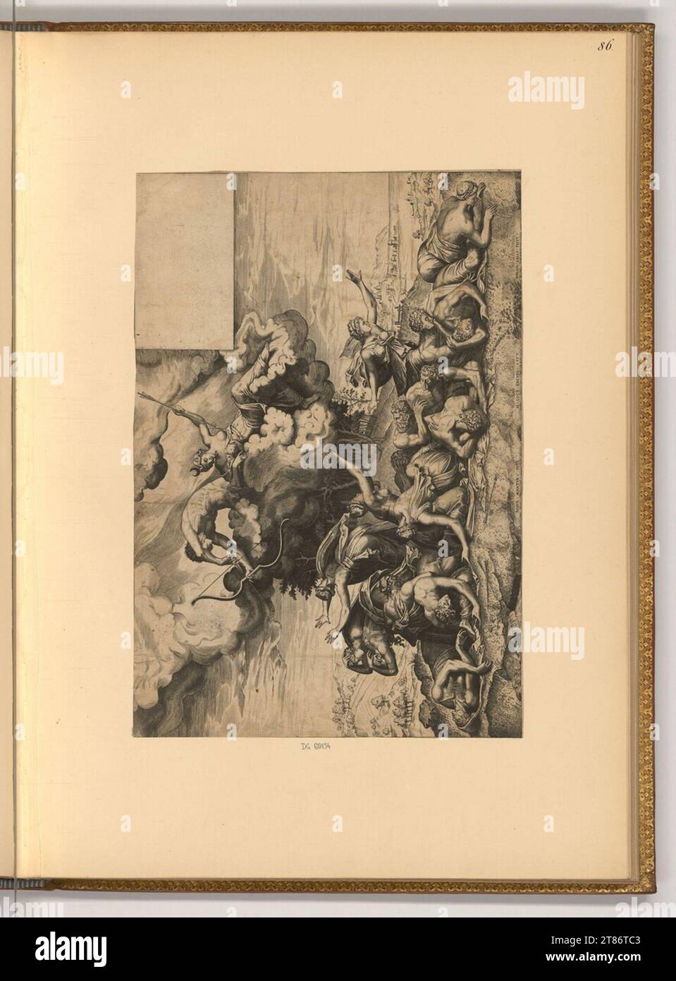 Philipp Galle (Engraver) Apollo and Diana kill Niobes. Copper engraving ...