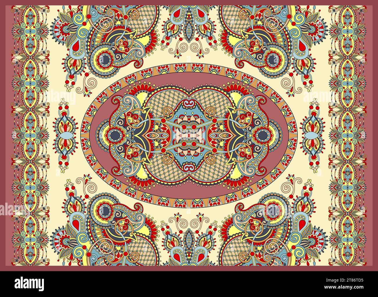 Asian middle rugs Stock Vector Images - Alamy
