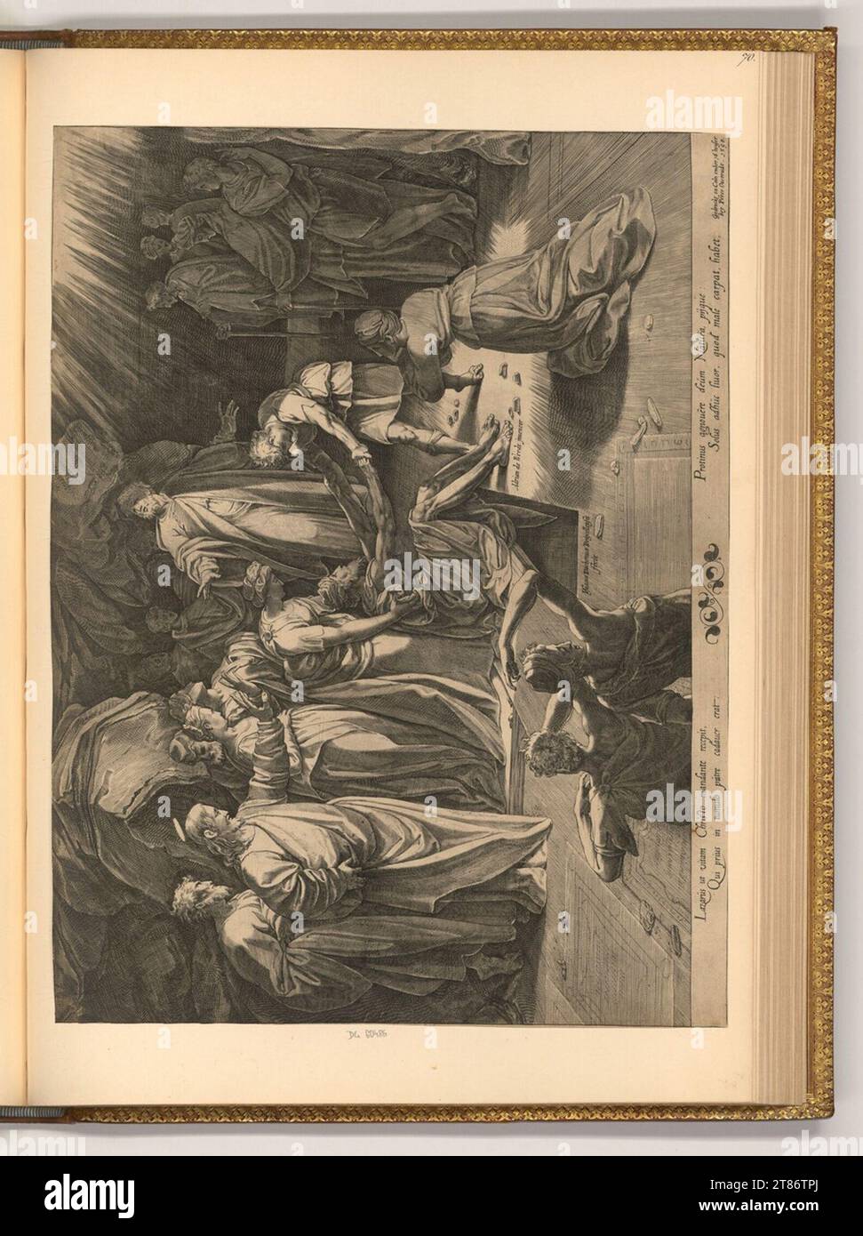 Isaac Duchemin (Engraver) The resurrection of the Lazarus. Copper ...